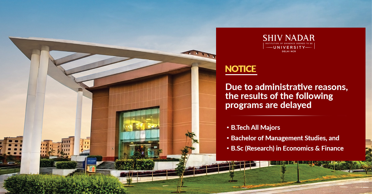 Shiv Nadar University, Delhi NCR : Admissions Open for 2024 for ...